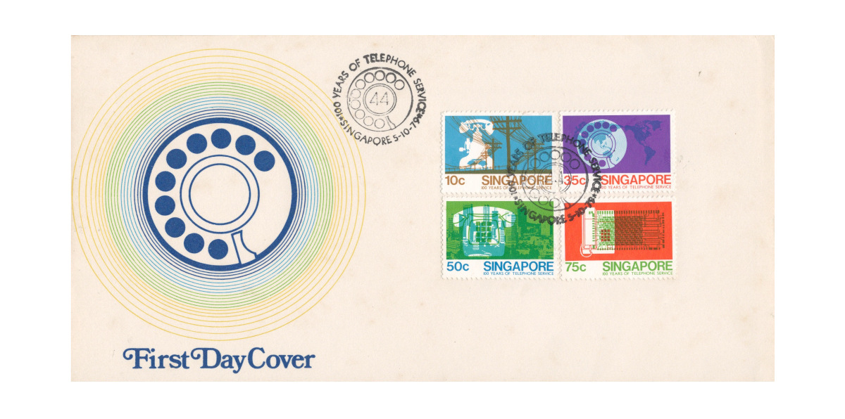 100 Years of Telephone Service Commemorative Stamps | Singapore Graphic ...