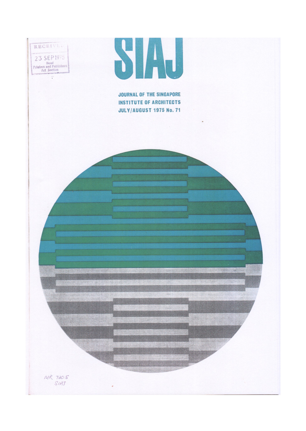 SIAJ No. 71 | Singapore Graphic Archives